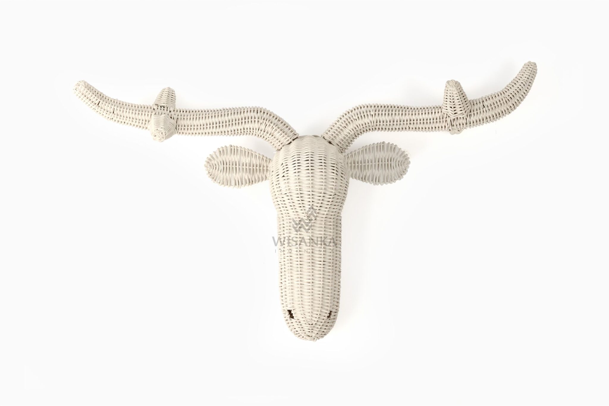 Deer Head Wall Decoration - Wicker Head Wall Decor for Nursery Room ...