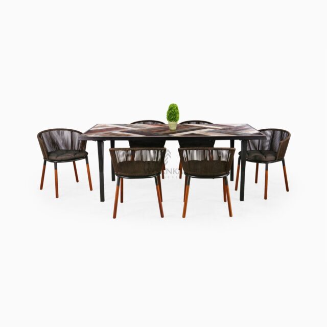 Kuga Rattan Dining Set | Cirebon Rattan Furniture Manufacturer