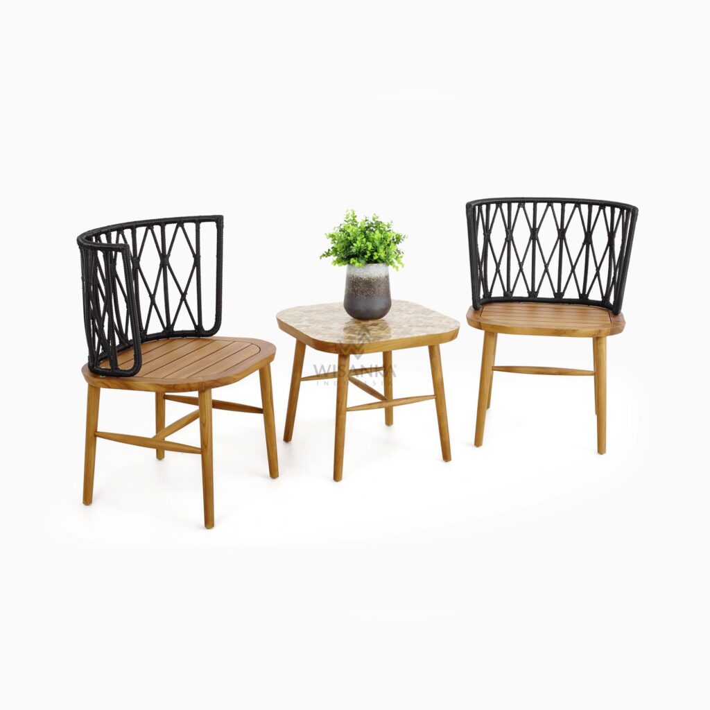 Alvira Terrace Set - Rattan Terrace Patio Set of 2 | Cirebon Rattan ...