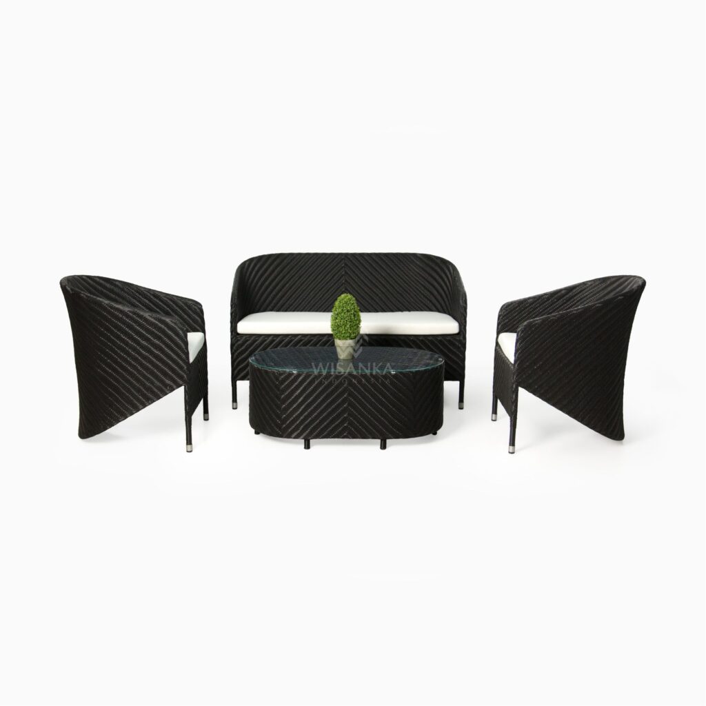Nora Living Set | Fabricante de muebles de ratán Cirebon